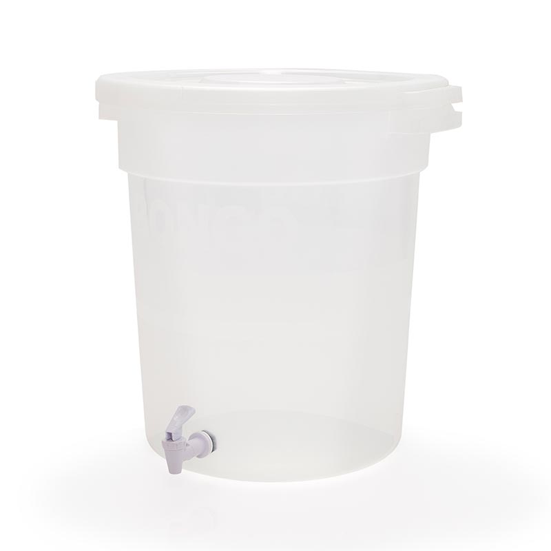 Bote Bongo Contenedor de Plástico con Tapa Trasparente Grande 40 L ...