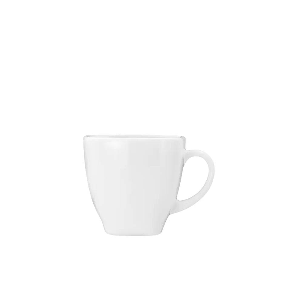 Taza Café Expresso Elegante de 88 ml de Vidrio Opalino Blanca Venecia ...